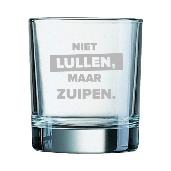 Glas "niet lullen maar zuipen'' | Het Rotterdams Warenhuis