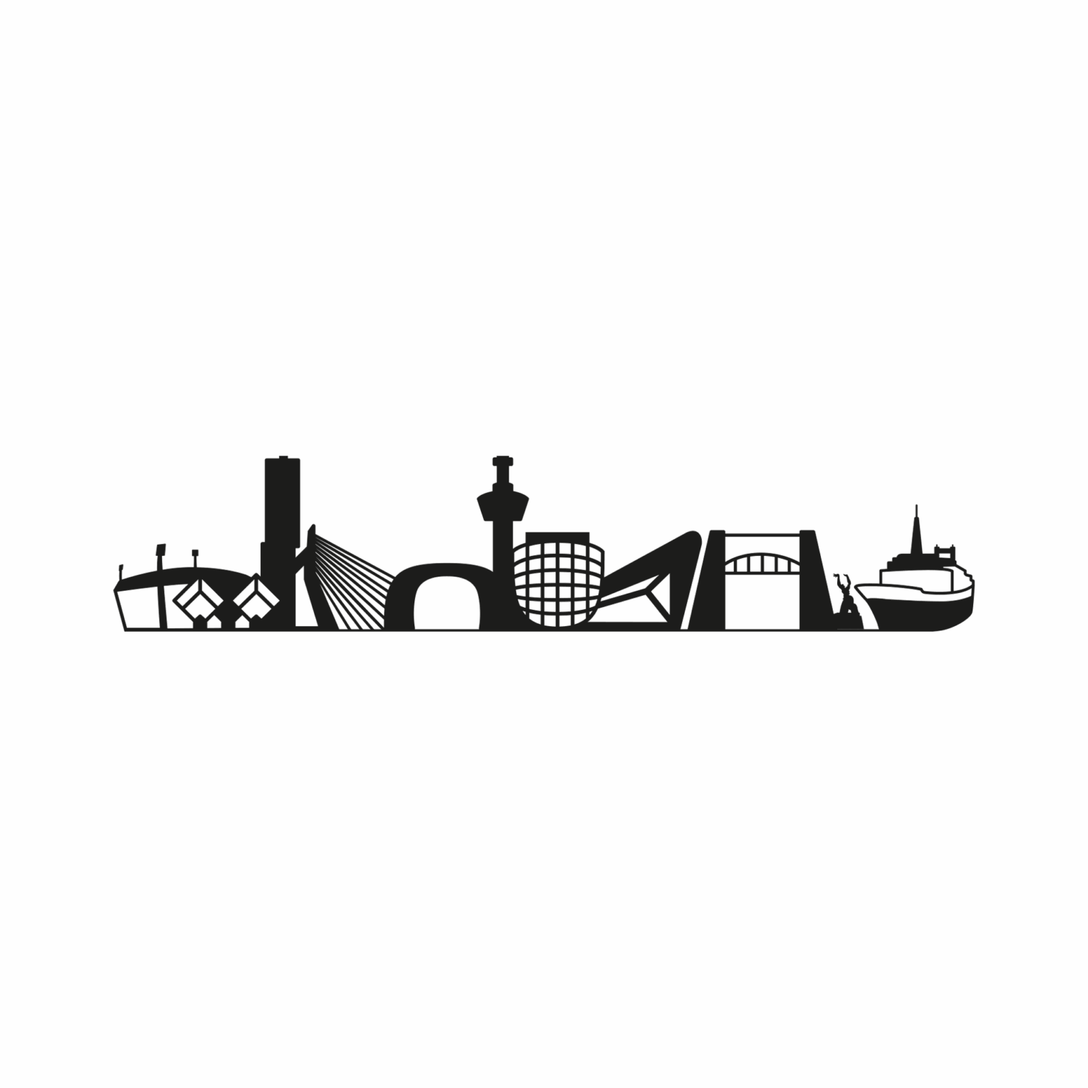 Rotterdamse skyline 68 cm - Het Rotterdams Warenhuis | Dé cadeauwinkel ...